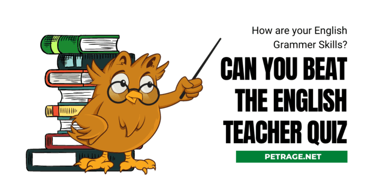 Can YOU Beat the English Teacher Quiz - PETRAGE