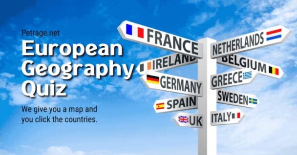 European Geography Quiz - Find the Countries - PETRAGE