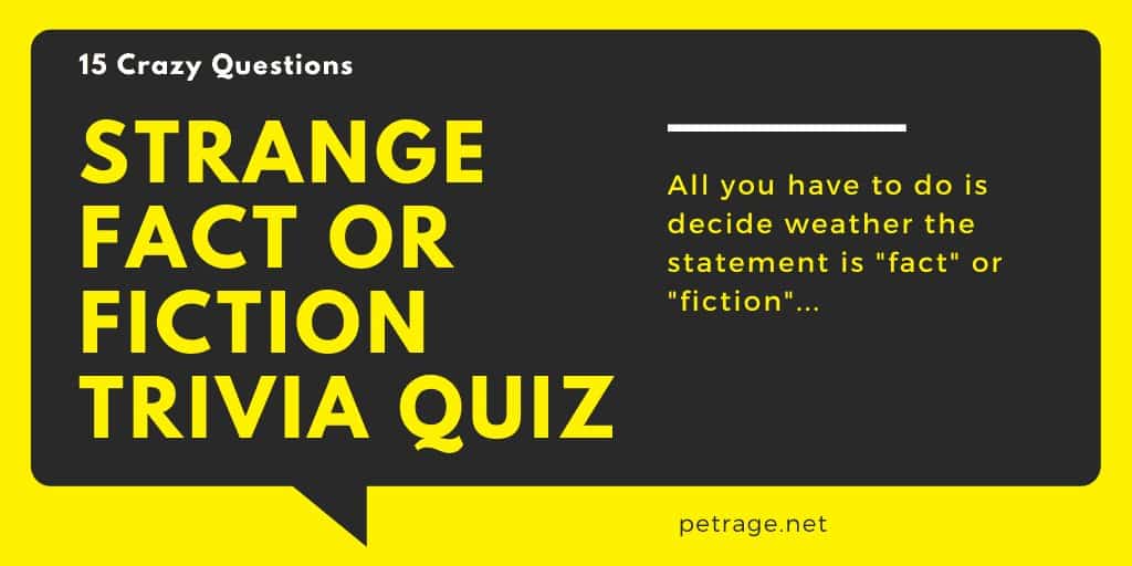 Fact or Fiction? The Ultimate Quiz of Crazy Random Facts!